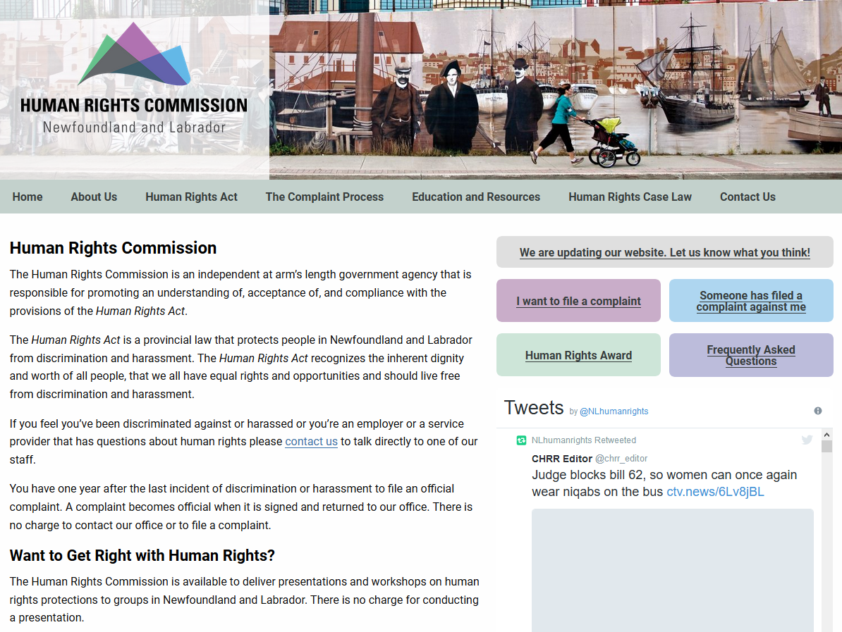 Newfoundland and Labrador Human Rights Commission - Renting in NL