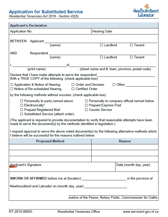 Filing an Application with Service NL - Renting in NL